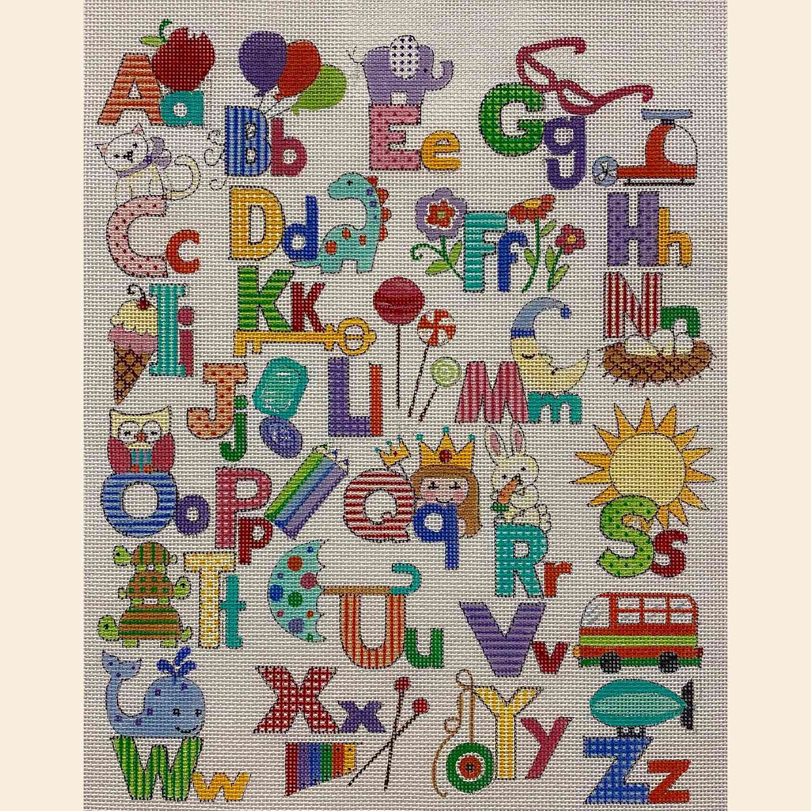 UPPER & LOWER CASE ALPHABET – The Needlepointer