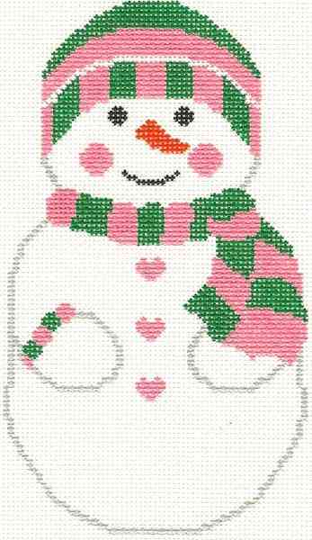 Mrs. Frosty Ornament – The Needlepointer