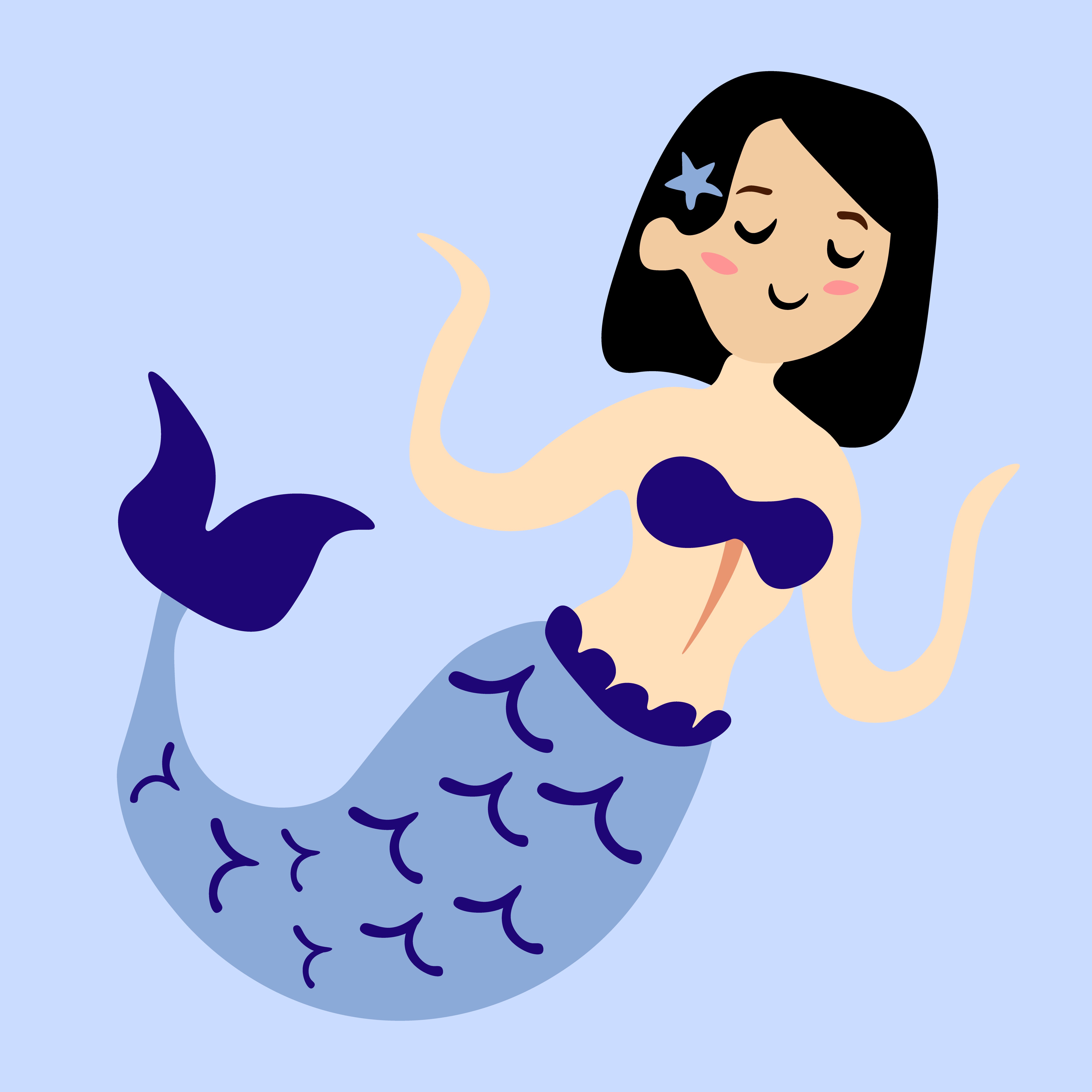 Mythical Creatures - Blue Mermaid – The Needlepointer