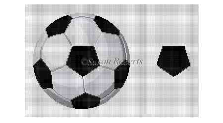 Soccer Ball Patch (shaped tooth fairy pillow) – The Needlepointer